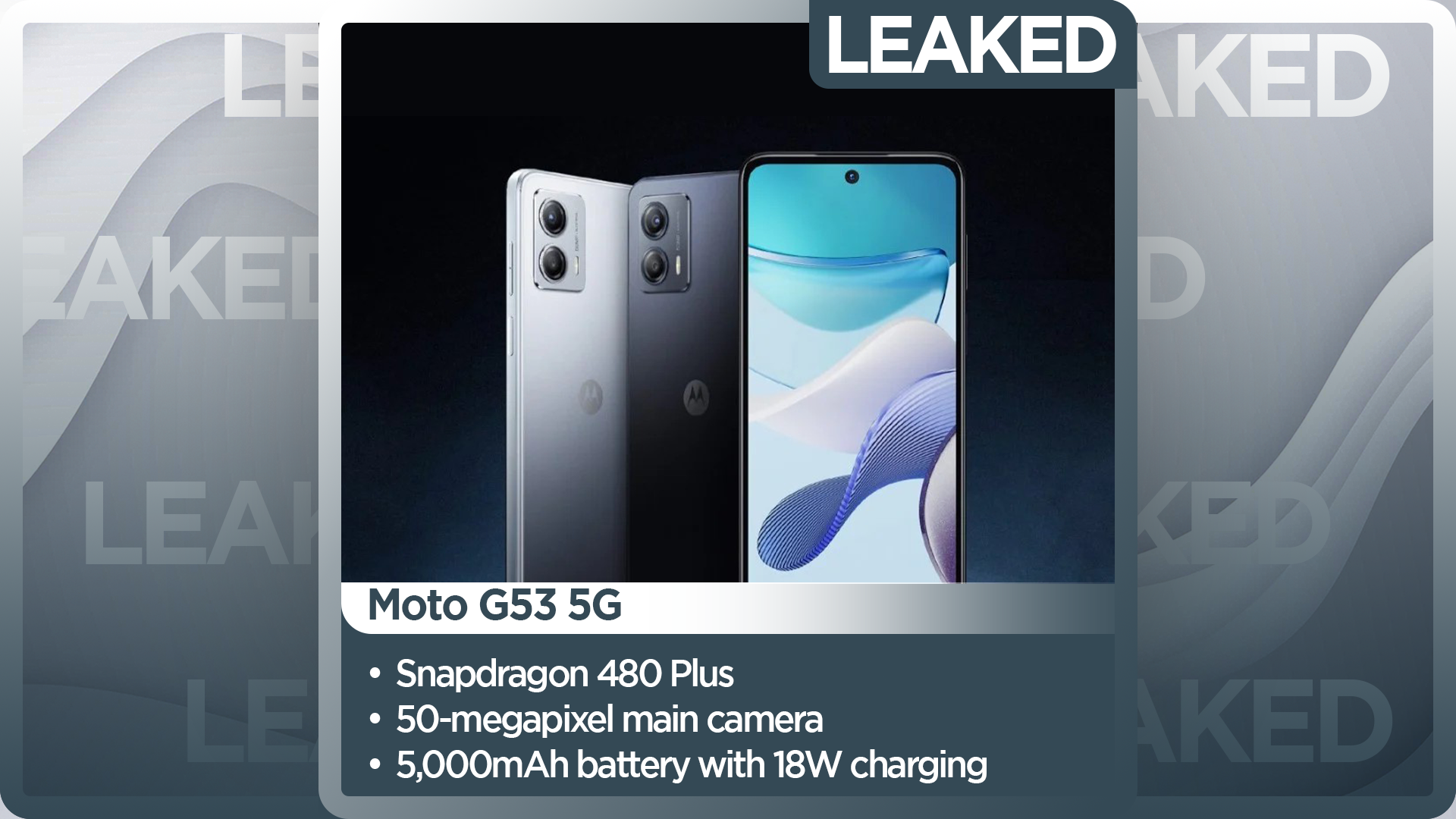 Moto G53 5G Price And Specifications Leaked