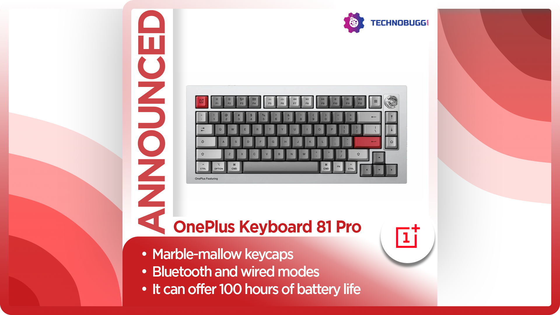 OnePlus Keyboard 81 Pro Customizable Mechanical Keyboard Announced